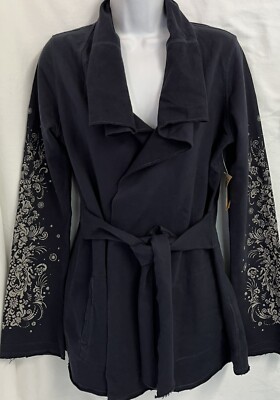 LUCKY BRAND M Retro Y2K Jacket Cardigan Wrap Jingo Women’s Vintage ...