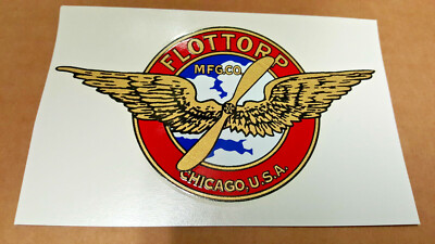 Flottorp Aircraft Propeller RED RINGER Decal - water slide | eBay