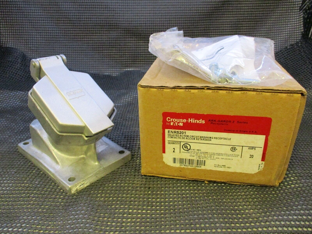 Crouse-Hinds Ark-Gard ENR 125V 20A Explosion Proof Dead End Receptacle ...