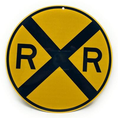 RR Railroad Crossing Xing 8" Street Sign Aluminum Weather Resistance ...