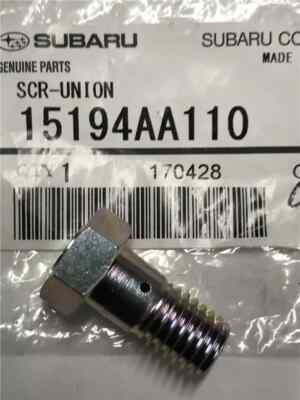 Genuine OEM Subaru 15194AA110 Banjo Bolt Restrictor for turbo oil feed ...