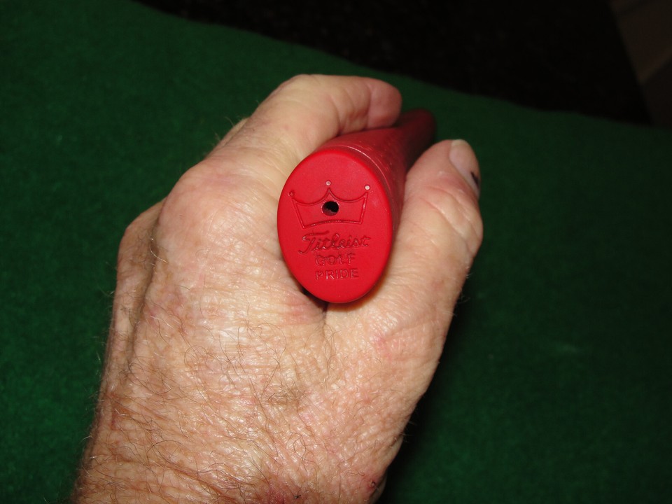 Scotty Cameron Putter Grip red w/white crown baby t pistol | eBay