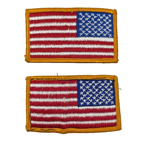 Lot Of 2 GWOT Era U.S. Army Reverse American Flag Patches - Uniform ...