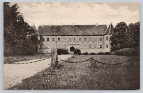 Postcard Voergaard Slot Praestbro Castle Denmark | eBay
