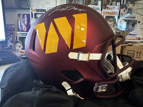 Jayden Daniels Washington Commanders Autographed Riddell Speed Replica ...