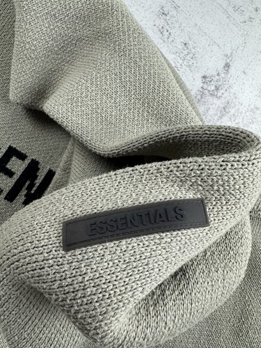 Essentials Fear of God FOG Knit Beige FW21 Oversized Hoodie Sweater ...