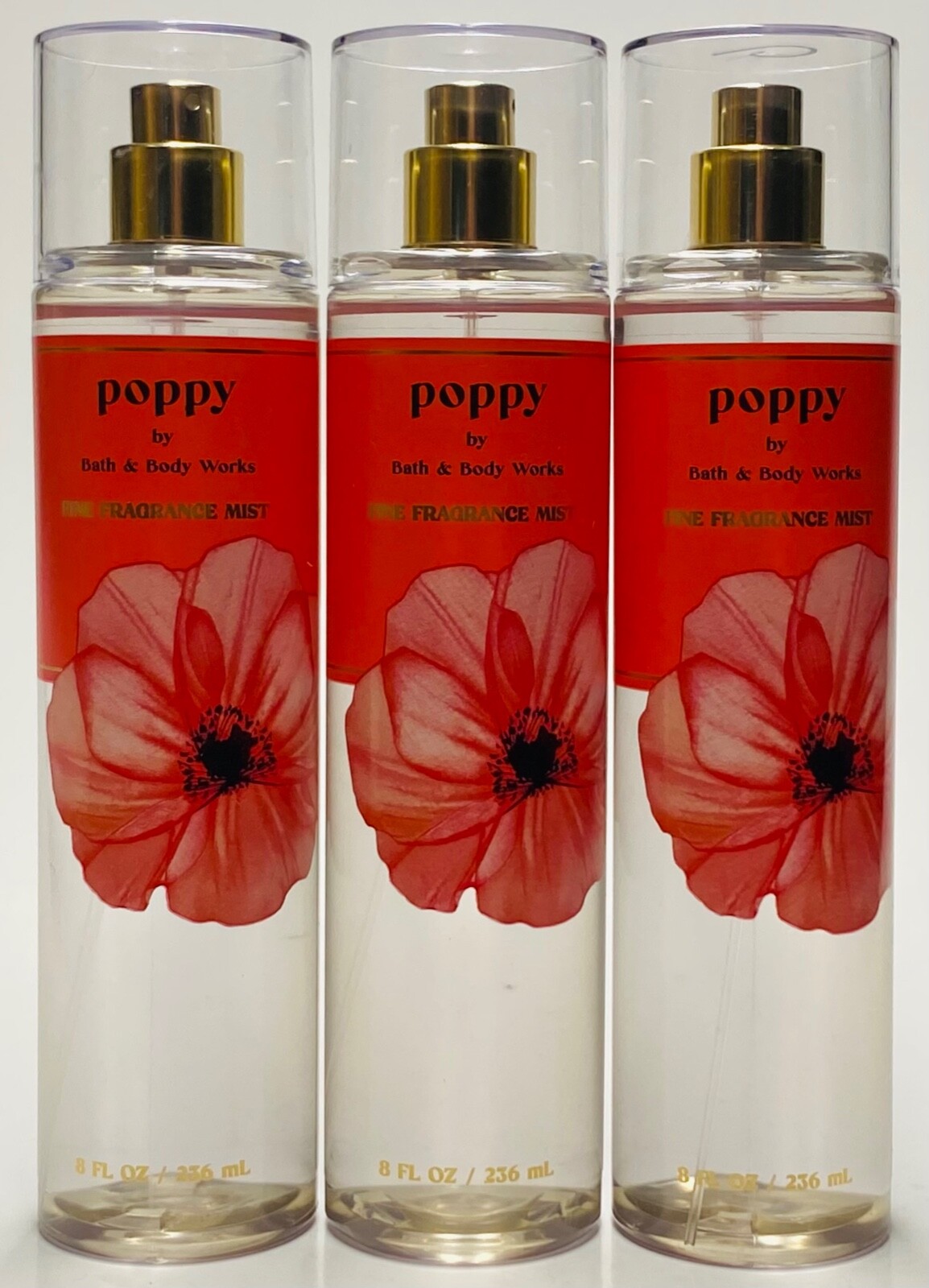 3 Bath & Body Works POPPY Fine Fragrance Mist Spray | eBay
