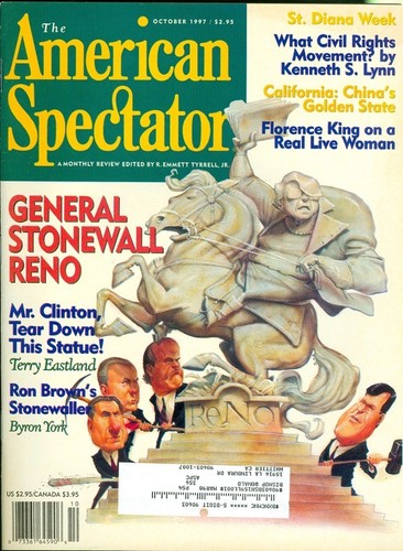 1997 The American Spectator Magazine: Reno & Bill Clinton/Ron Brown ...