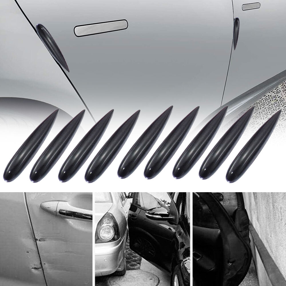 12Pc Chrome Car Door Edge Guard Mouldings Strip Bumper Anti-Scratch ...