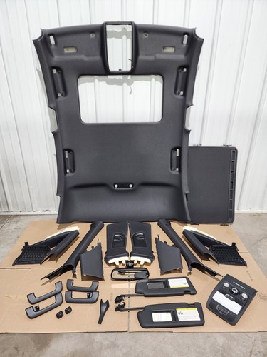 2009-2016 AUDI S4 A4 HEADLINER PILLAR VISOR TRIM SWAP KIT SET BLACK ...