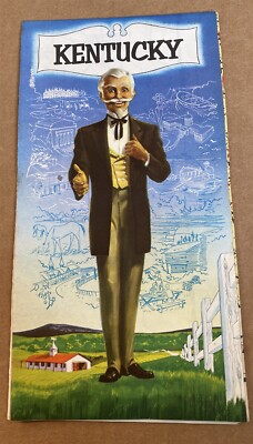 Vintage 1955 Kentucky Official State Highway Map Colonel Sanders! | eBay