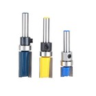 3Pcs/Set 1/4" Shank Top Bearing Flush Trim Pattern Router Bit Set ...