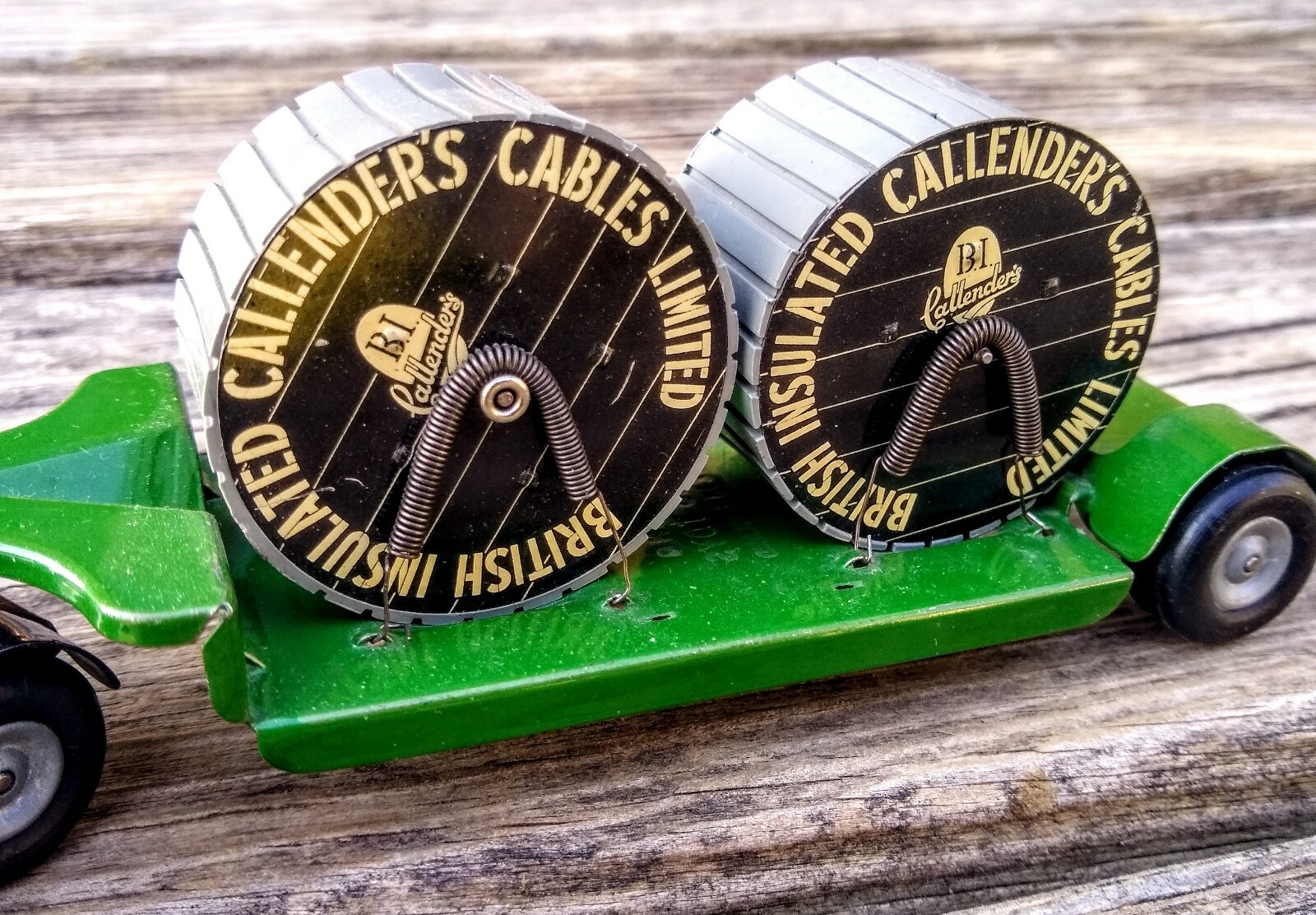 Antique Tri-Ang Minic Tractor Trailer Truck Tin Toy B.I. Callenders ...