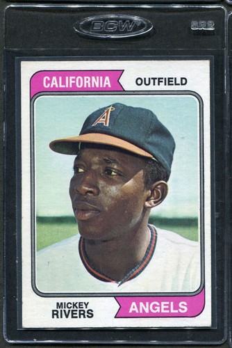 1974 Topps Mickey Rivers #75 Angels Vg/ex | eBay
