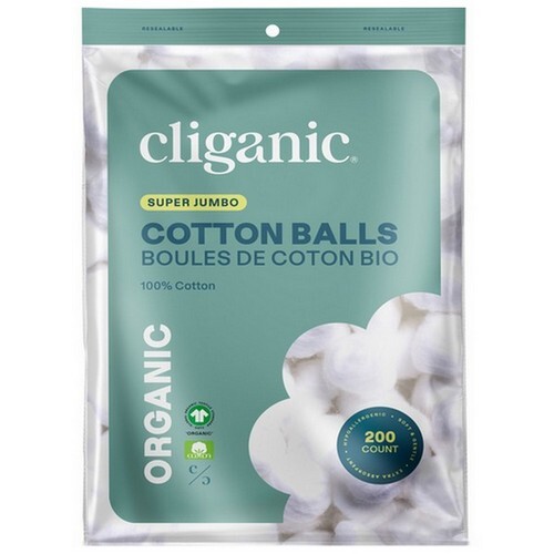 Bio Super Géant Coton Boules 200 Nombre Par Cliganic | eBay