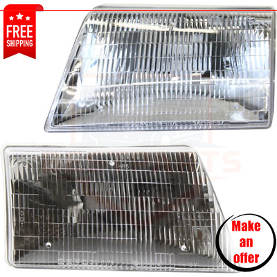 New Headlights set 2 pieces halogen for 1998-2000 Mazda B2500, B3000 ...