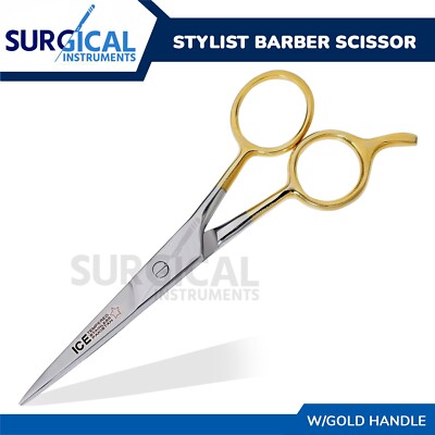 Stylist Scissors Barber Hair Shears Ice Tempered 5.5" Stainless German ...