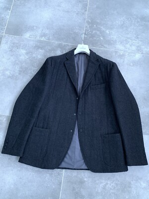 Men's HACKETT Quilted WINTER Sport Tweed Wool Blazer Jacket Coat EU 54 ...