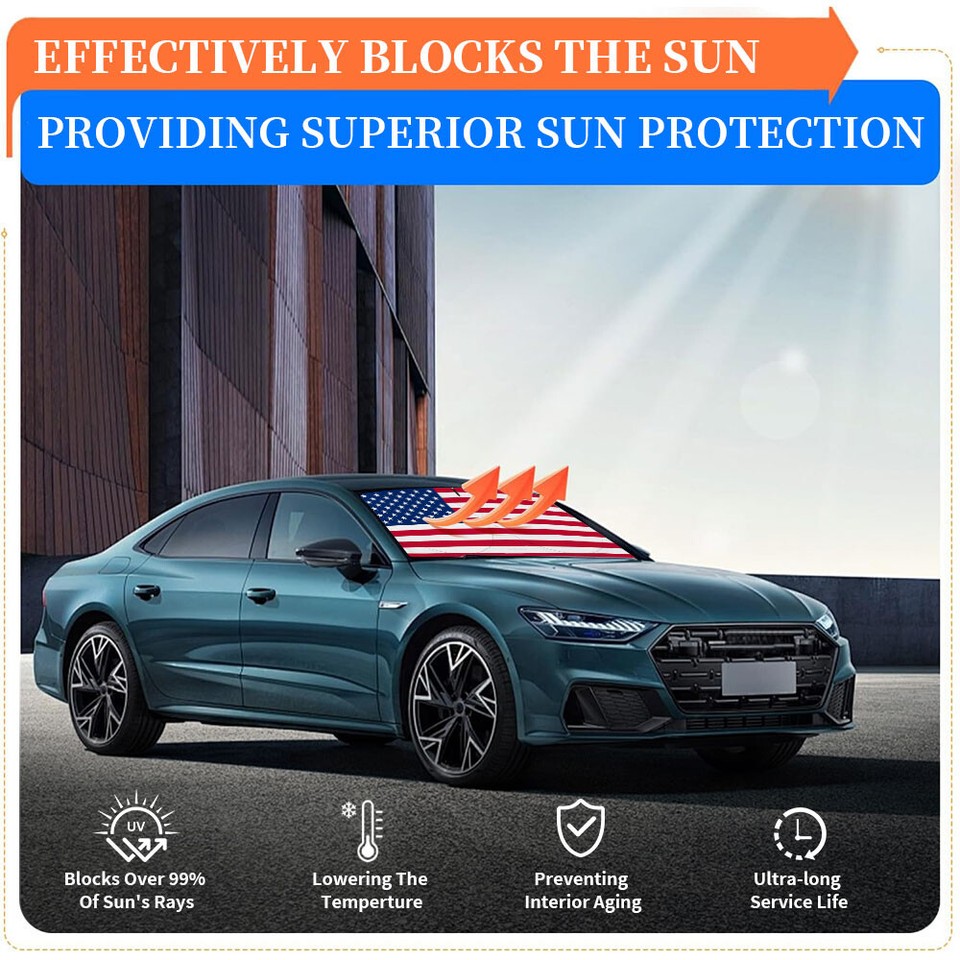 Car Sun Shade Windshield Front Window Foldable Cover UV Block Shield ...