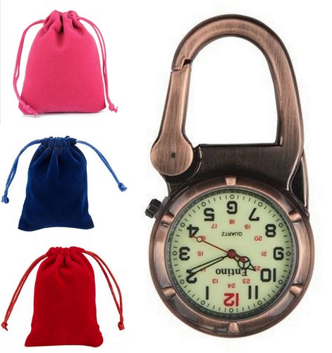 Entino Brand Antique Copper Clip on Carabiner Sturdy FOB Watch Military ...