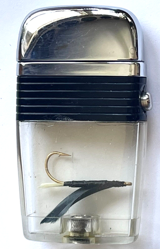 GREAT VINTAGE 1960's SCRIPTO BLACK FLOATING FISHING LURE FUEL CIGARETTE ...