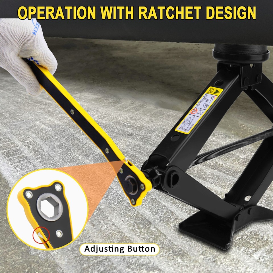 Heavy Duty 3Ton Scissor Car Jack +Wheel Brace for FORD TRANSIT CONNECT ...