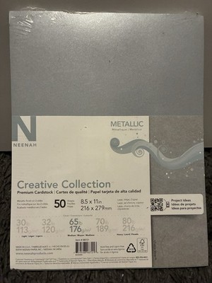 Metallic Sheets N Neenah Silver Creative Collection Paper Pad | eBay