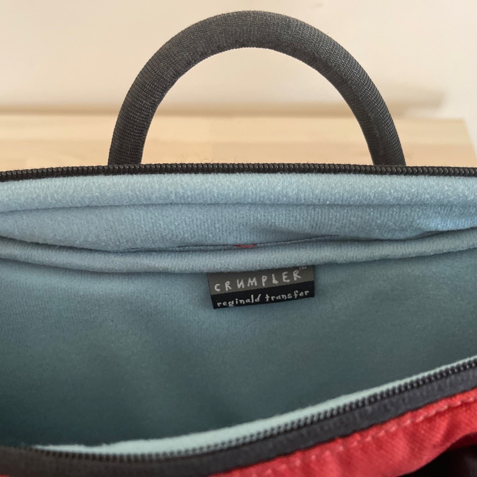 Crumpler Red Laptop Bag (Reginald Transfer Style) | Padded | Work ...