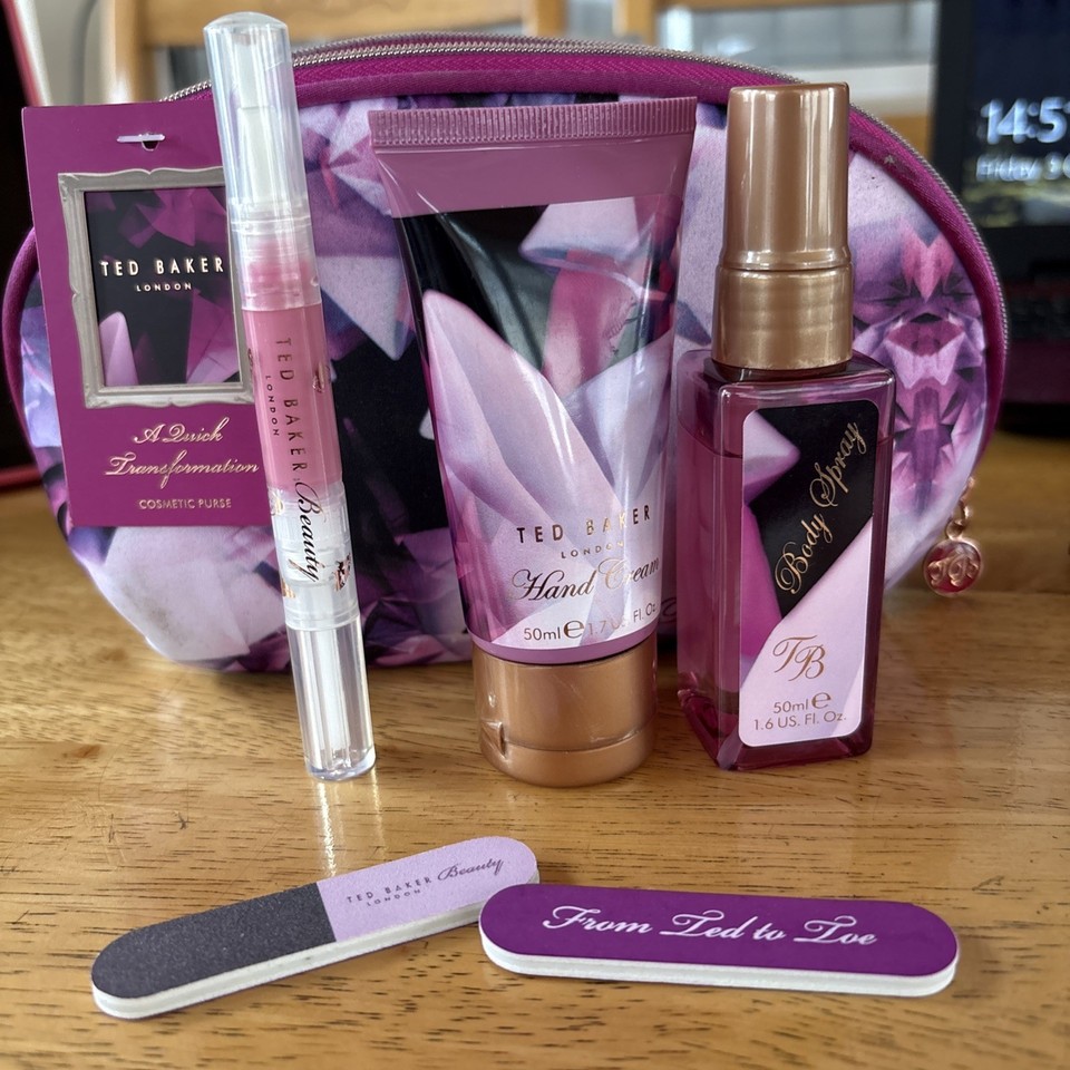 Ted Baker Origami Cosmetic Purse - Hand Cream, Body Spray, Lip Gloss ...