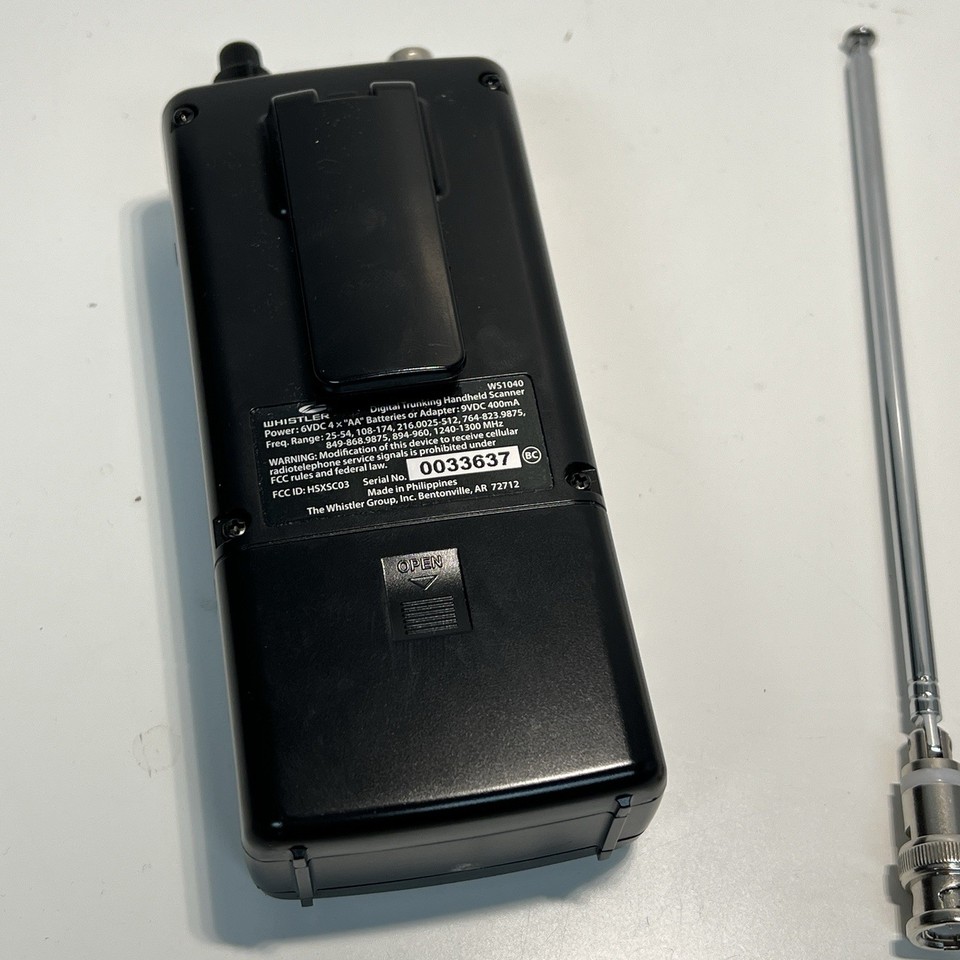 Whistler WS1040 Handheld Radio Scanner Digital Trunking Technology (G5 ...