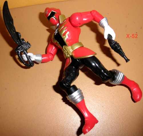 Power Rangers Super Megaforce Red Ranger pirate figure bandai gokaiger ...