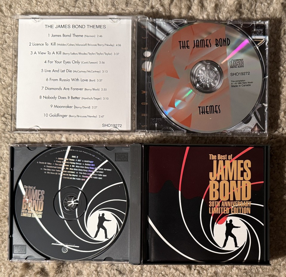 CD Lot of 2 007 CDs - The Best of James Bond 30th Anniversary & Movie ...