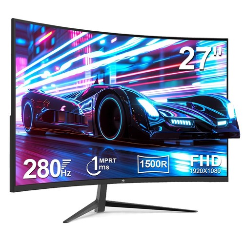 Z-EDGE 27 inch 1080P Full HD 280 Hz 1 ms FreeSync HDMI DP Curved Gaming ...