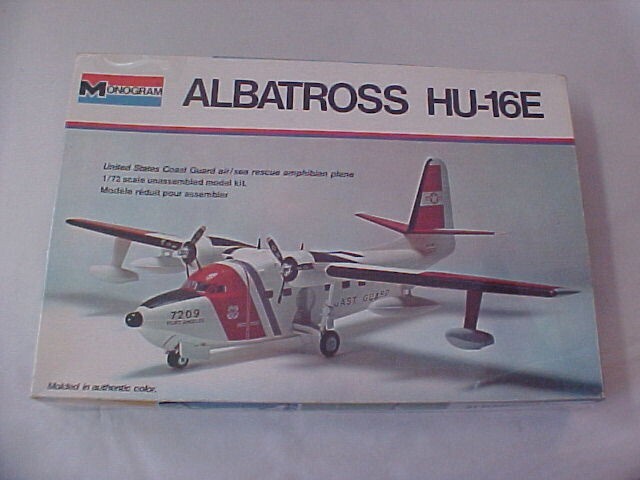 1/72 RARE 1975 ISSUE Monogram Model Kit 5400 USCG Albatross HU-16E ...