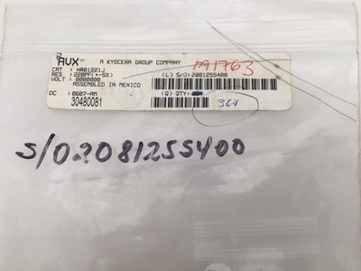 (3 pcs) HR01221J AVX, 1/16 Watt 50V 220 Ohm 5%, Thick Film (MINI) Axial ...