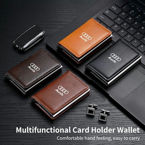 Audi Slim RFID EcoLeather Wallet + Metal Aluminum | eBay