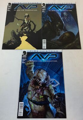 2016 Dark Horse Avp Aliens Vs Predator Fire Et Pierre #1 2 3 | eBay