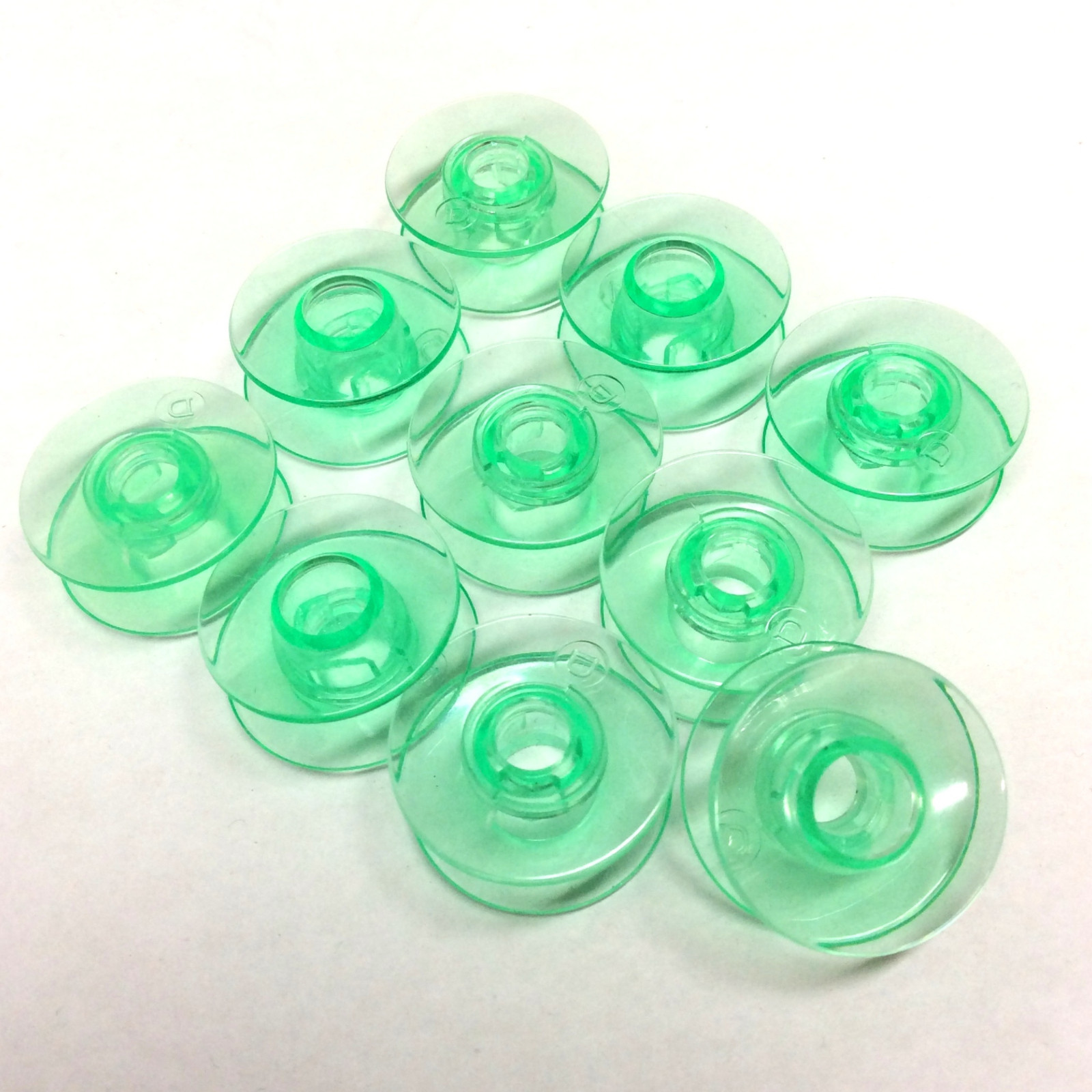 10 Plastic Transparent Bobbins #412561545T For Viking 205 215 Sewing ...