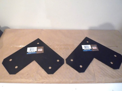 (QTY 2) Simpson Strong-Tie Steel Inside L Strap Brace Black Powder ...