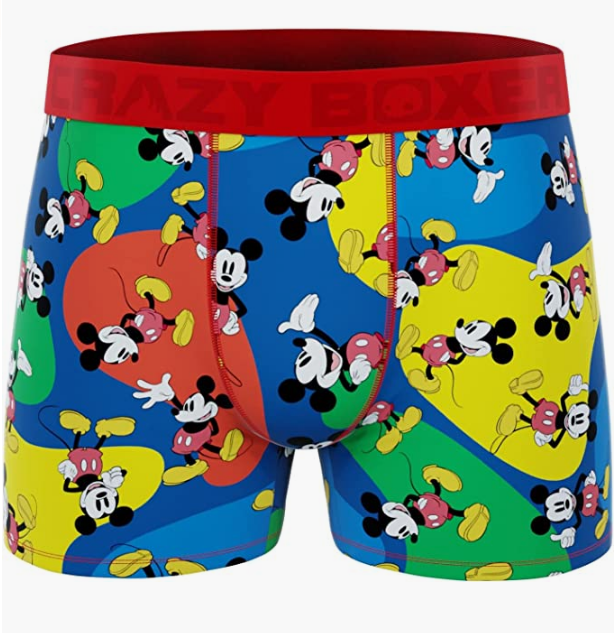 Crazy Boxer Disney Mickey Mouse Men's Boxer Brief - Med | eBay