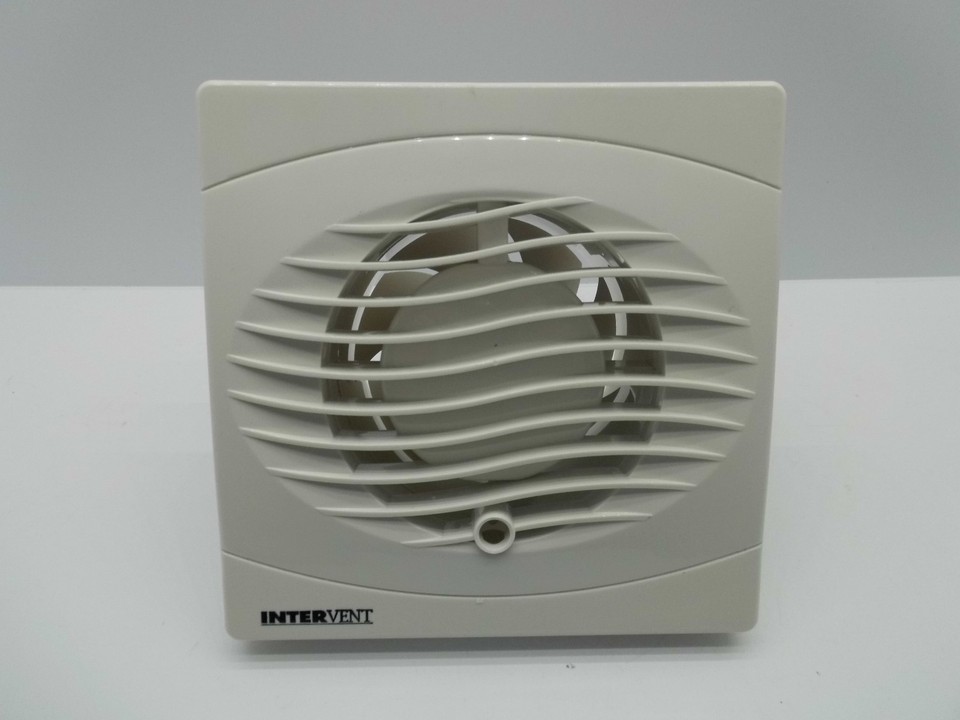 INTERVENT 4" 100mm STANDARD, TIMER EXTRACTOR FAN BATHROOM, TOILET ...