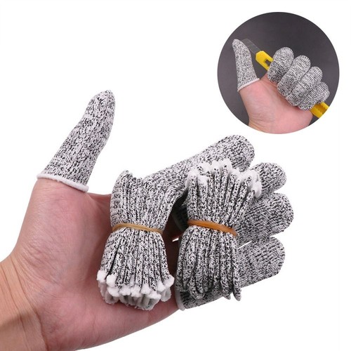 10Pcs Flexible Finger Protector High-Strength Safety Sleeve Fingertip ...