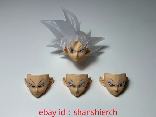 NEW Custom 1/12 SHF Son Goku Ultra Instinct Transparent White Head ...