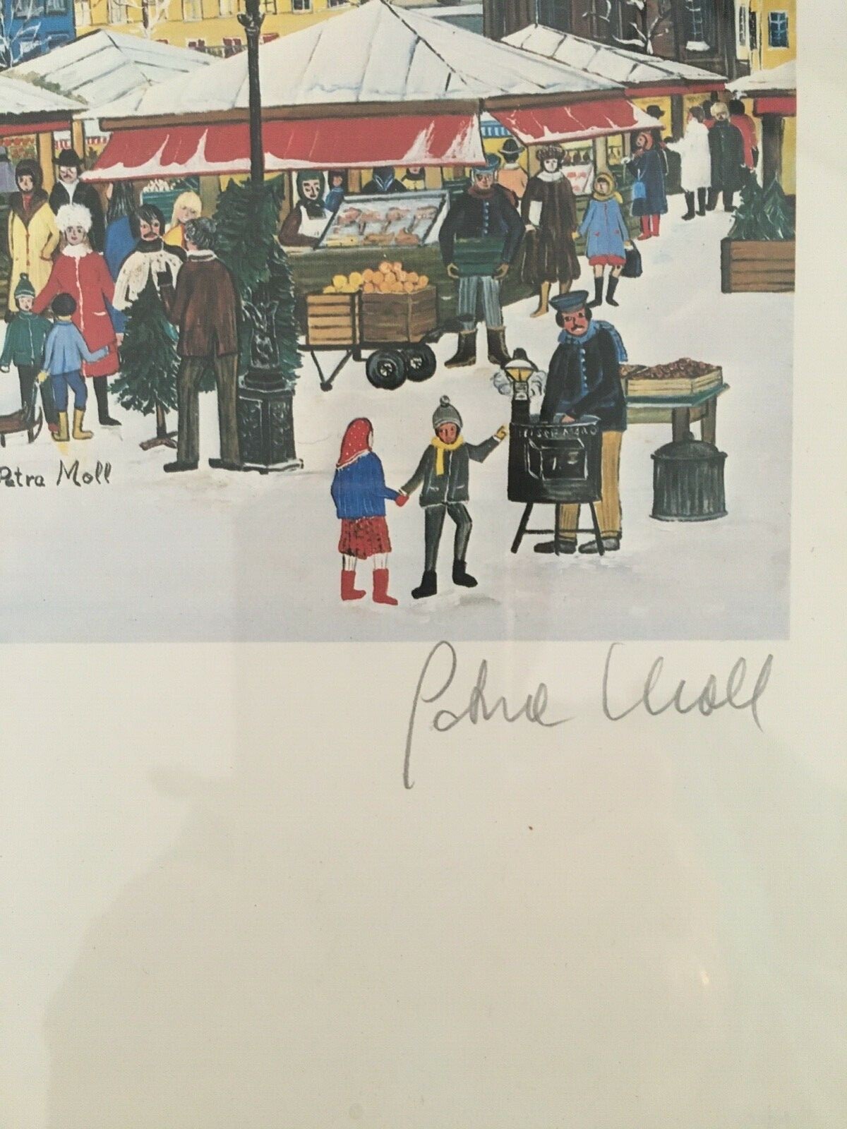 Petra MOLL (1921-1989) - Münchner Viktualienmarkt - signiert | eBay.de