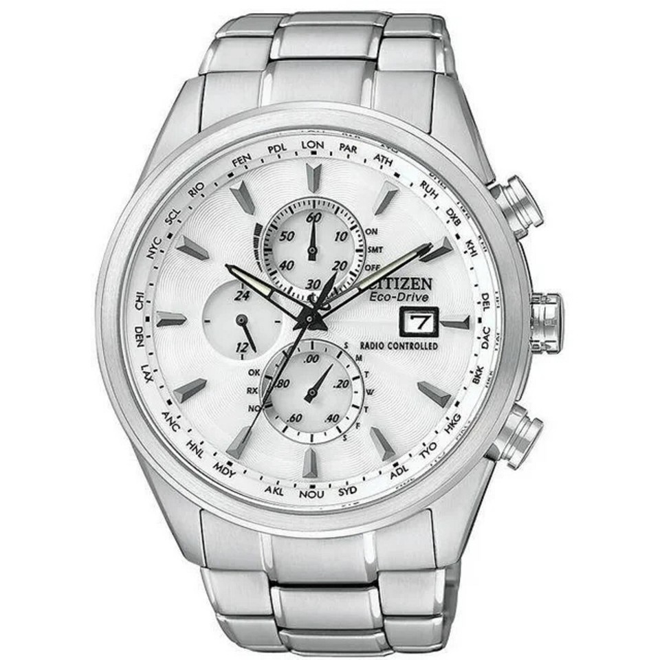 CITIZEN EcoDrive radio controlled World Chronograph AT8010-58B H800 ...