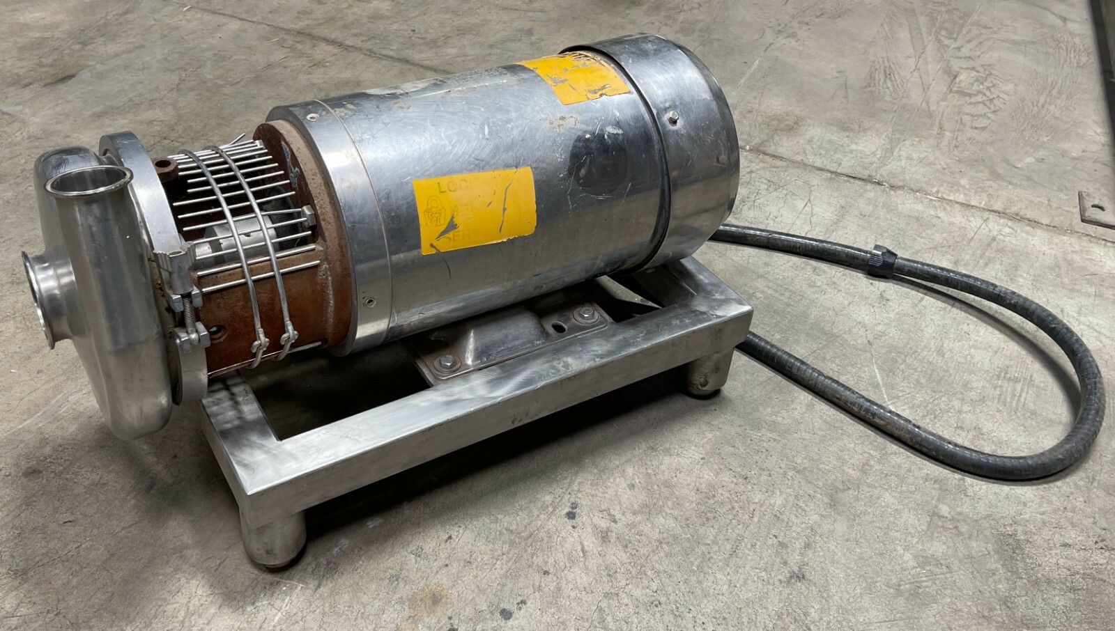 Tri Clover Tri Flo Sanitary Stainless Steel Centrifugal Pump with 7 1/2 ...