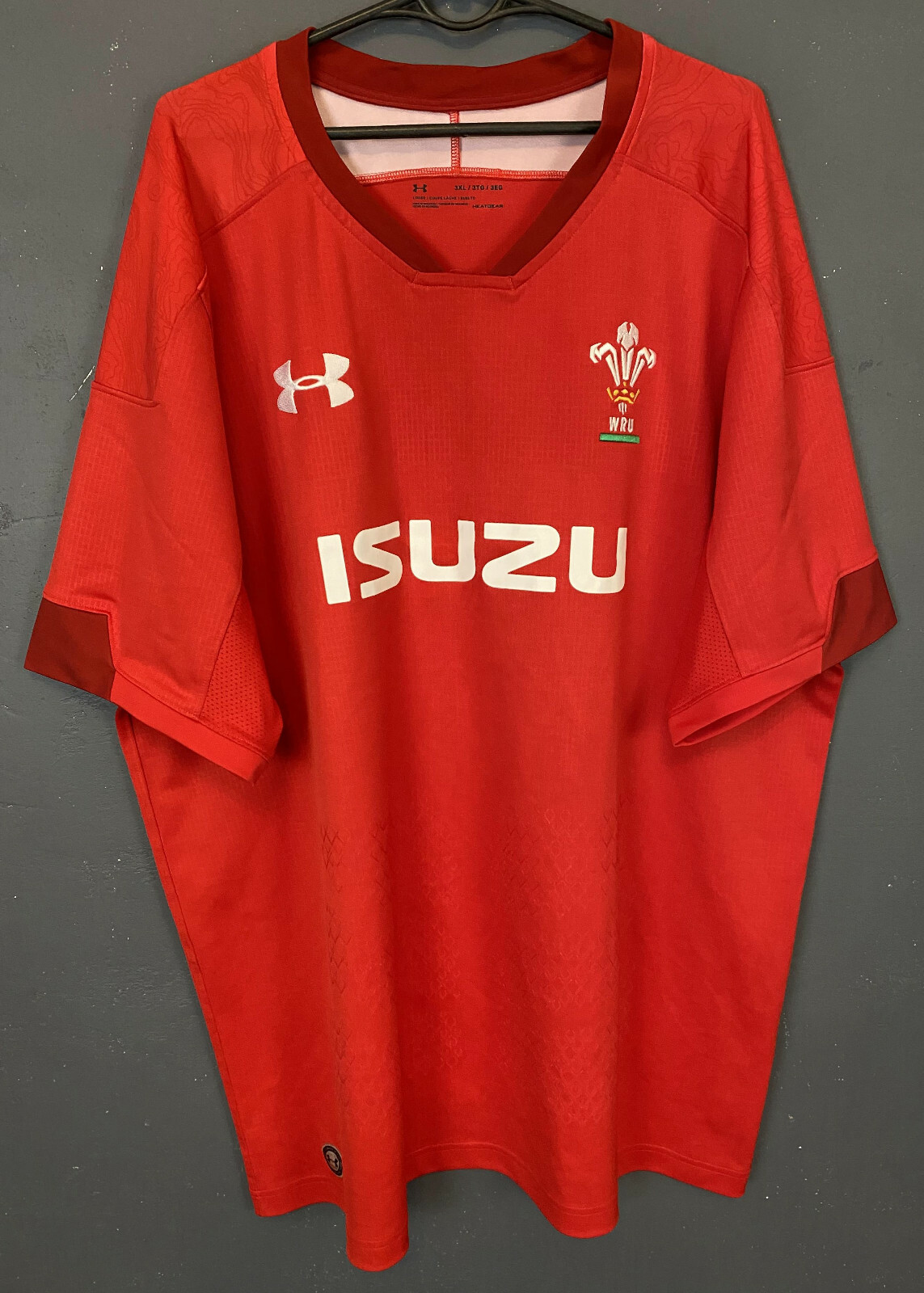 UNDER ARMOUR MENS RUGBY UNION WALES 2017/2018 SHIRT JERSEY MAILLOT SIZE ...
