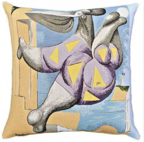 Jules Pansu PILLOW COVER Picasso Abstract Art Bather with Beach Ball ...