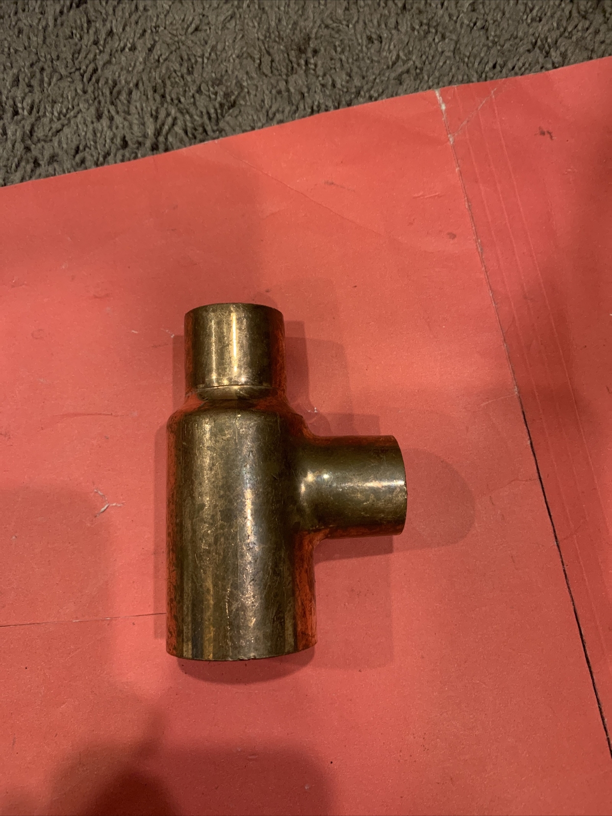 1 1/2 " x 1" x 1" - 1 5/8 X 1 1/8 X 1 1/8" Copper Tee Copper Reducing ...