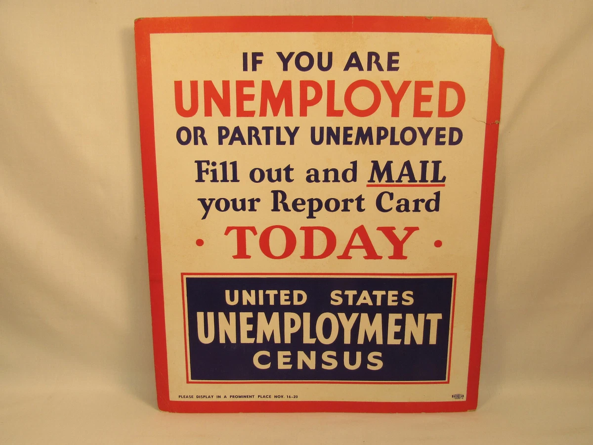 Unemployment Posters